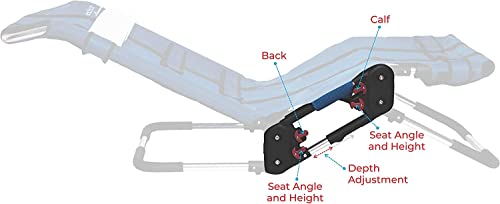 Anchor Pediatric Bath Chair for Kids with Special Needs by Circle Specialty- Adjustable Bath Chair for Children & Teens- Fast-Drying Mesh Fabric, Head Rest, Support Bars, Positioning Straps (Large)