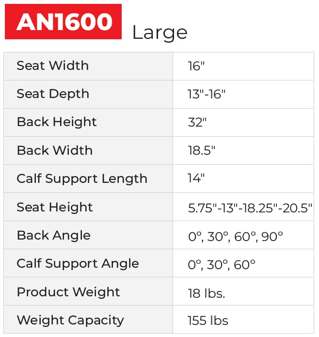 Anchor Pediatric Bath Chair for Kids with Special Needs by Circle Specialty- Adjustable Bath Chair for Children & Teens- Fast-Drying Mesh Fabric, Head Rest, Support Bars, Positioning Straps (Large)