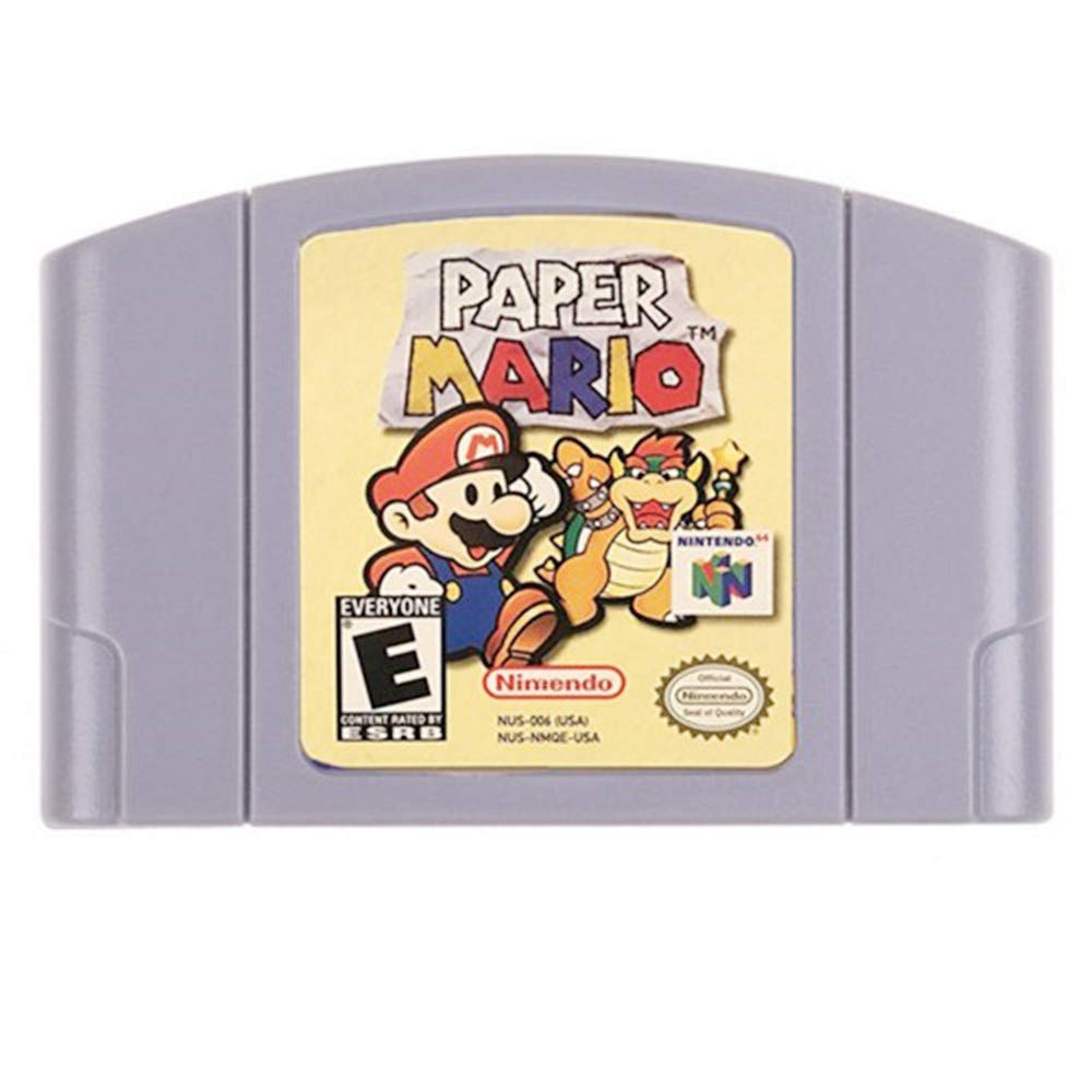 New Paper Mario Video Game Cartridge US Version For Nintendo 64 N64 Game Console
