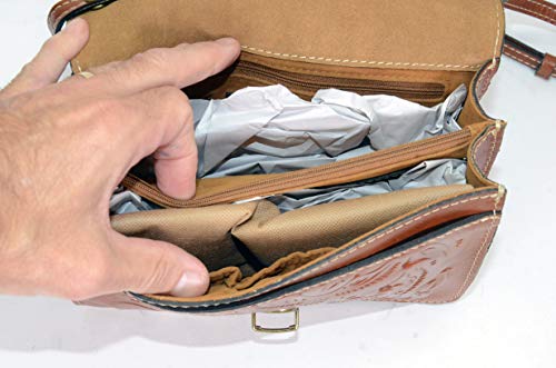 Patricia Nash Tooled FLORENCE LANZA Leather Crossbody Bag