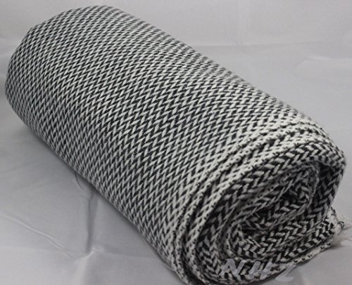 Handicraft Mart Himalayan Cashmere Throw,Natural Cashmere Blanket 54" x 108",Hand Made in Nepal (Black)