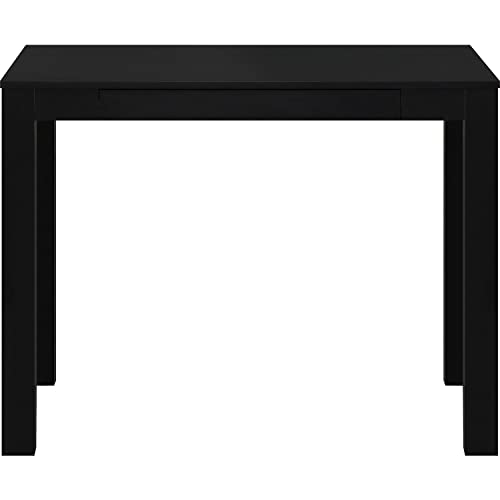 Ameriwood Home Parsons Desk with Drawer, Black , 19.7D x 39W x 30H in