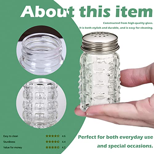 1st Choice FBA_BCK31360 Retro Style Salt and Pepper Shakers with Stainless Tops (2), 1, Original Version