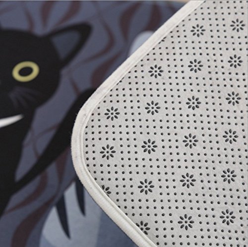 Gydthdeix Rectangle Cartoon Lovely Cats Kitty Pattern Mat Rug for Stairway Toilet Floor Bedroom Living Room Bathroom Kitchen Home Decoration Area