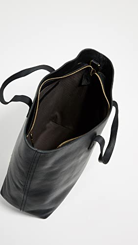 Madewell Women's The Zip-Top Transport Carryall, Black/Black, One Size