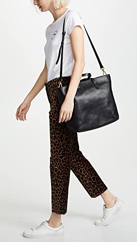 Madewell Women's The Zip-Top Transport Carryall, Black/Black, One Size