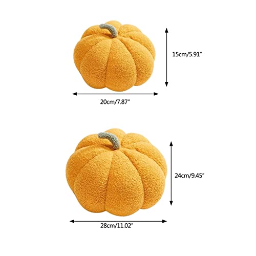 TAPARU Chair Cushions Portable Pumpkin Throw Pillow Cute Stuffed Plush Toy Sofa Cushion (Color : Pink, Size : Medium)