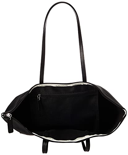 Lacoste womens L.12.12 Tote Shoulder Handbag, Black, 35 x 30 14 cm US