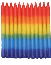 Party Candles Birthday Candles Cake Topper Candles (Rainbow)
