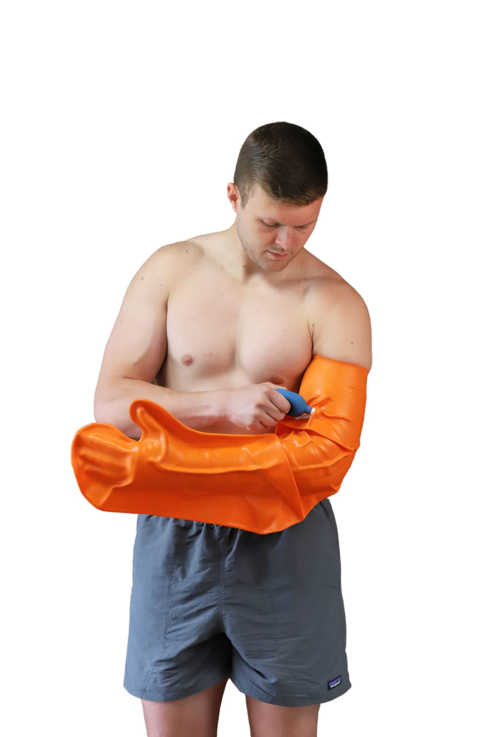 DryCorp Waterproof Full Arm Cast Cover, Medium, Blue