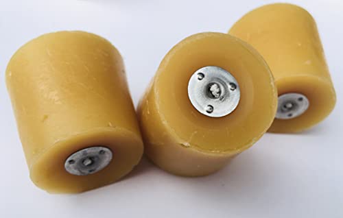 Beeswax Votive Candles - 4 Pack, 15 Hours Each, Over 60 Hours Burn Time - 100% Pure USA Bees Wax - Unscented - All Natural Light Honey Scent