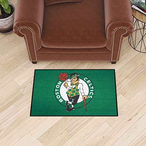 FANMATS 11900 NBA Boston Celtics Nylon Face Starter Rug , 19"x30"