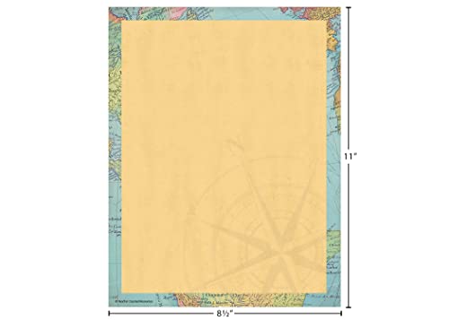 Teacher Created Resources Travel the Map Computer Paper, 8.5" x 11", 50 Sheets