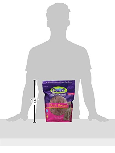 Cadet Gourmet Duck Breast Jerky Dog Treats, Healthy, Long-Lasting High-Protein Training Treats for Small & Large Dogs, 40 oz.