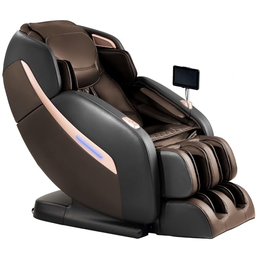 MYNTA Massage Chair, Full Body Zero Gravity SL-Track Shiatsu Massage Chair Recliner with Lumbar and Calf Heating, Thai Stretch