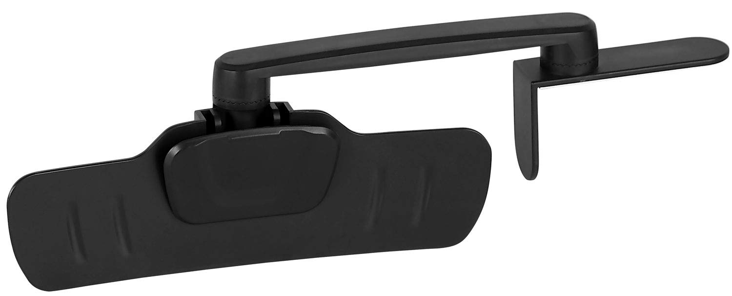 Mount-It! Monitor Document Holder Clip - Paper and Copy Holder Attachment for Typing with 3M Adhesive Sticker, Swivel 360 Degrees, Left and Right Side Mounting (MI-9005)