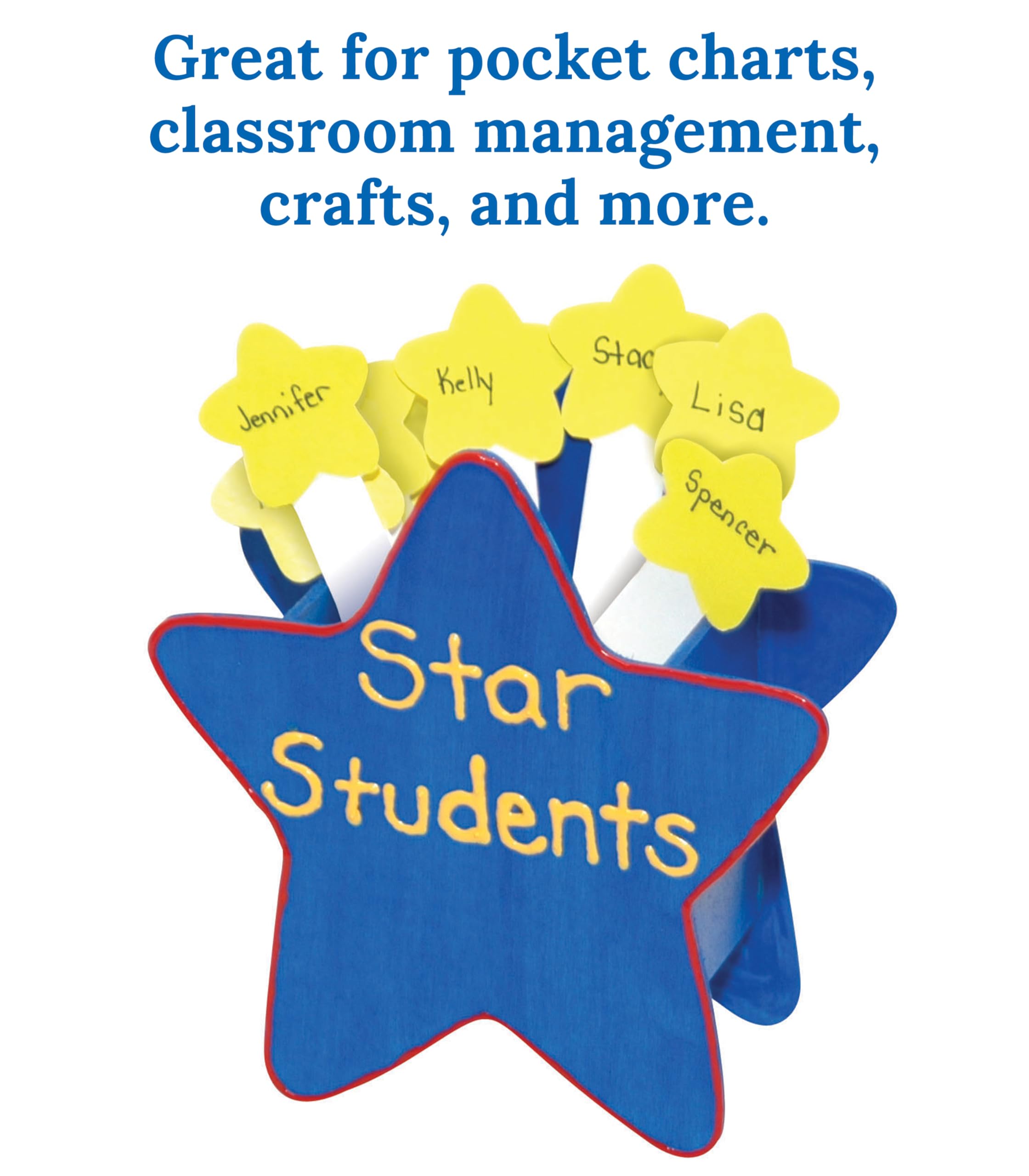 Carson-Dellosa Star Sticks Manipulative (146001), Yellow/White