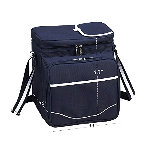 Picnic at Ascot Original Insulated Picnic Basket/Cooler Equipped with Service for 2- Designed, Assembled & Quality Approved in the USA