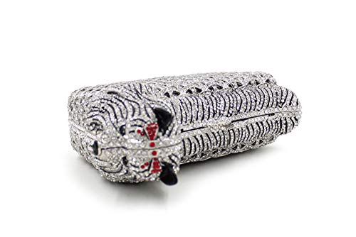 Puppy Evening Bag Luxury Diamond Crystal Clutch Bling Dazzling Purse Party Date Handbag Special Wallet