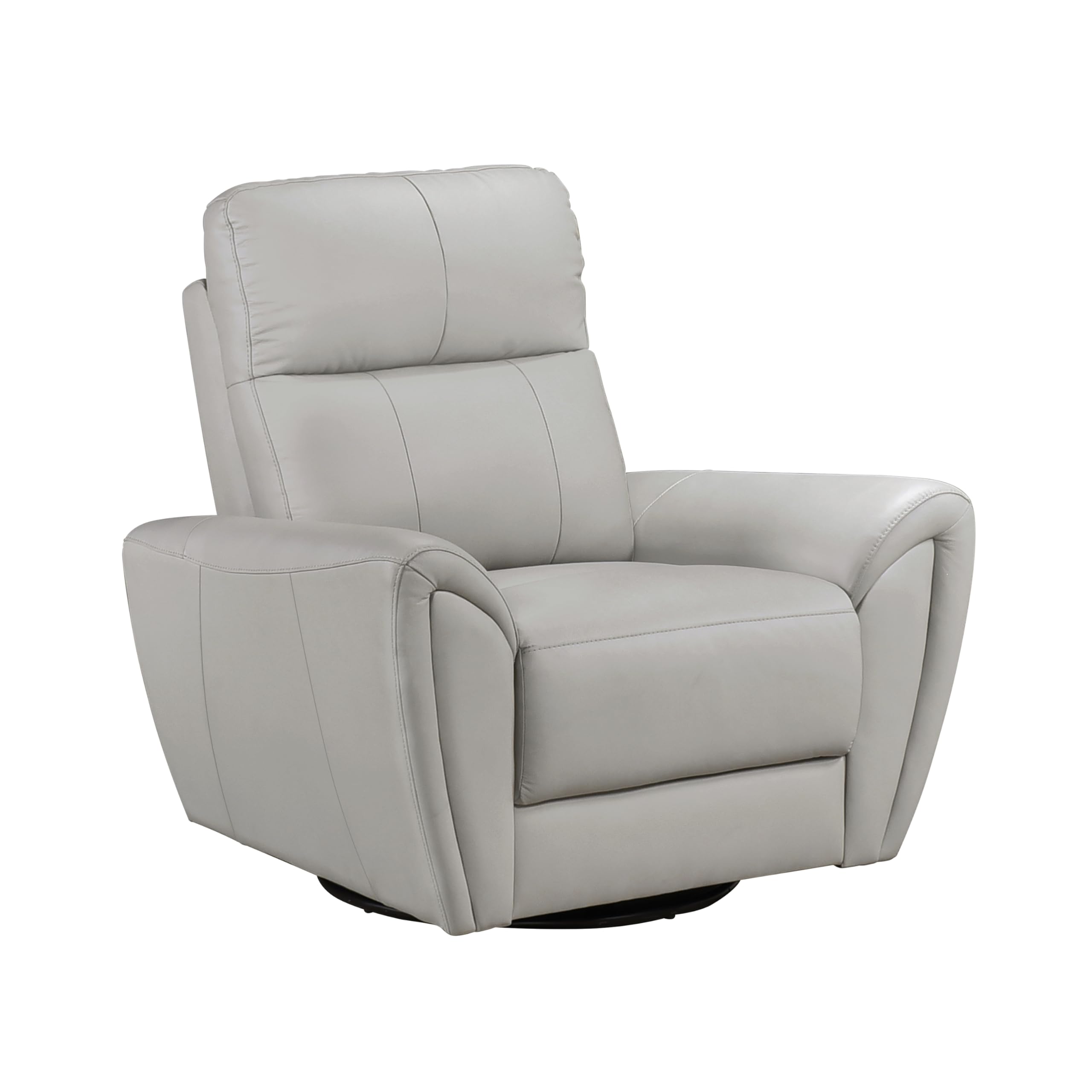 Lexicon Nathalie Leather Match Swivel Glider Chair, Gray