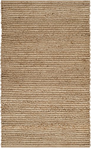 SAFAVIEH Cape Cod Collection 3' x 5' Natural CAP355A Handmade Braided Jute Area Rug
