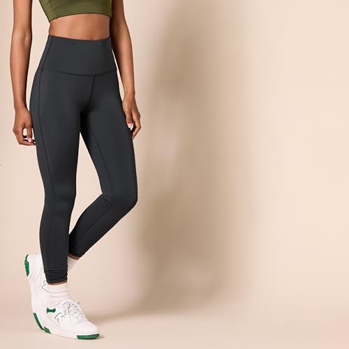 Amazon Essentials Workout Leggings for Women, High-Rise Active Sculpt Athleisure, Available in Plus Size, Black, Large