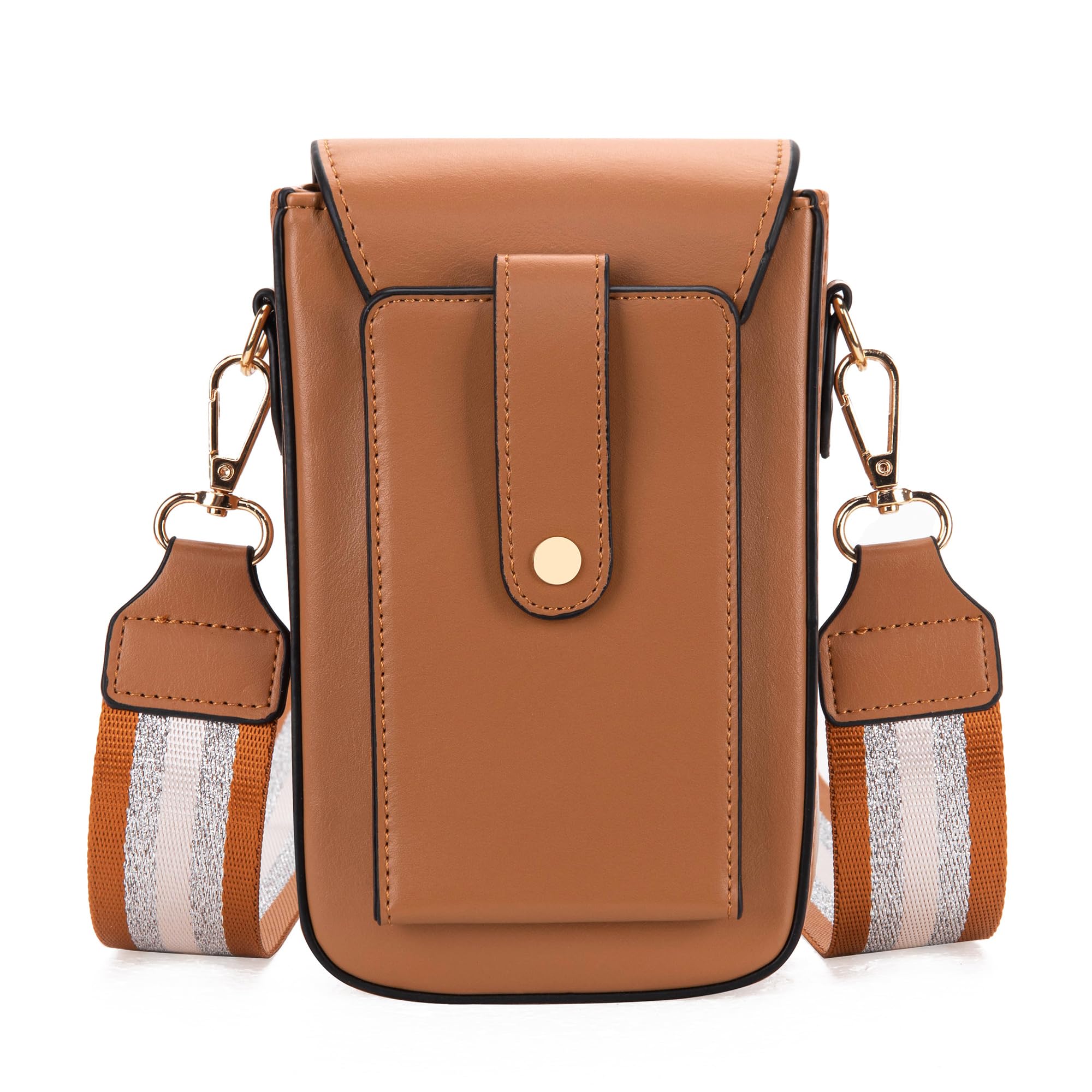 Montana West Cell Phone Purse Small Crossbody Bags for Women Cellphone Wallet with RFID Blocking Credit Card Slots MWC-204BR