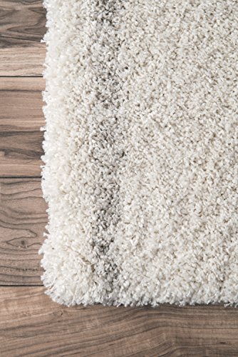 nuLOOM Edwin Soft and Plush Shag Area Rug, 5 x 8 ft, Natural