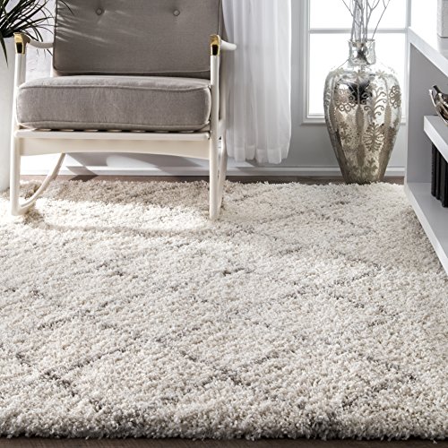 nuLOOM Edwin Soft and Plush Shag Area Rug, 5 x 8 ft, Natural