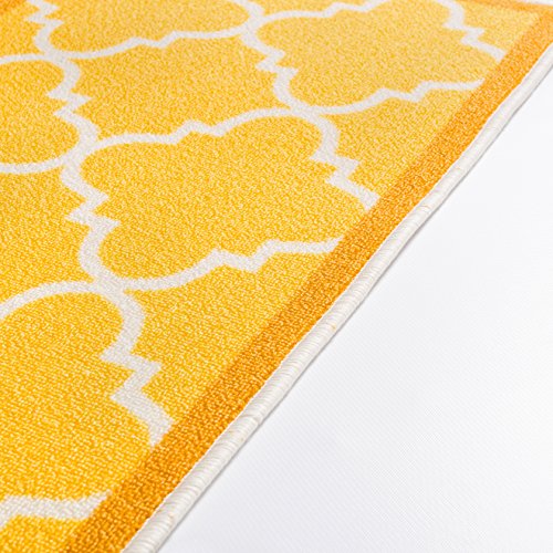 Well Woven Kings Court Brooklyn Trellis Modern Gold Geometric Lattice 3'3" x 4'7" Indoor/Outdoor Area Rug