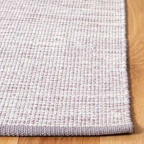 SAFAVIEH Montauk Collection 4' x 6' Silver MTK250G Handmade Flatweave Cotton Area Rug