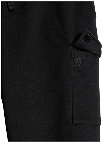 Amazon Essentials Cargo Sweatpants for Men - Fleece Jogger, Black, X-Large