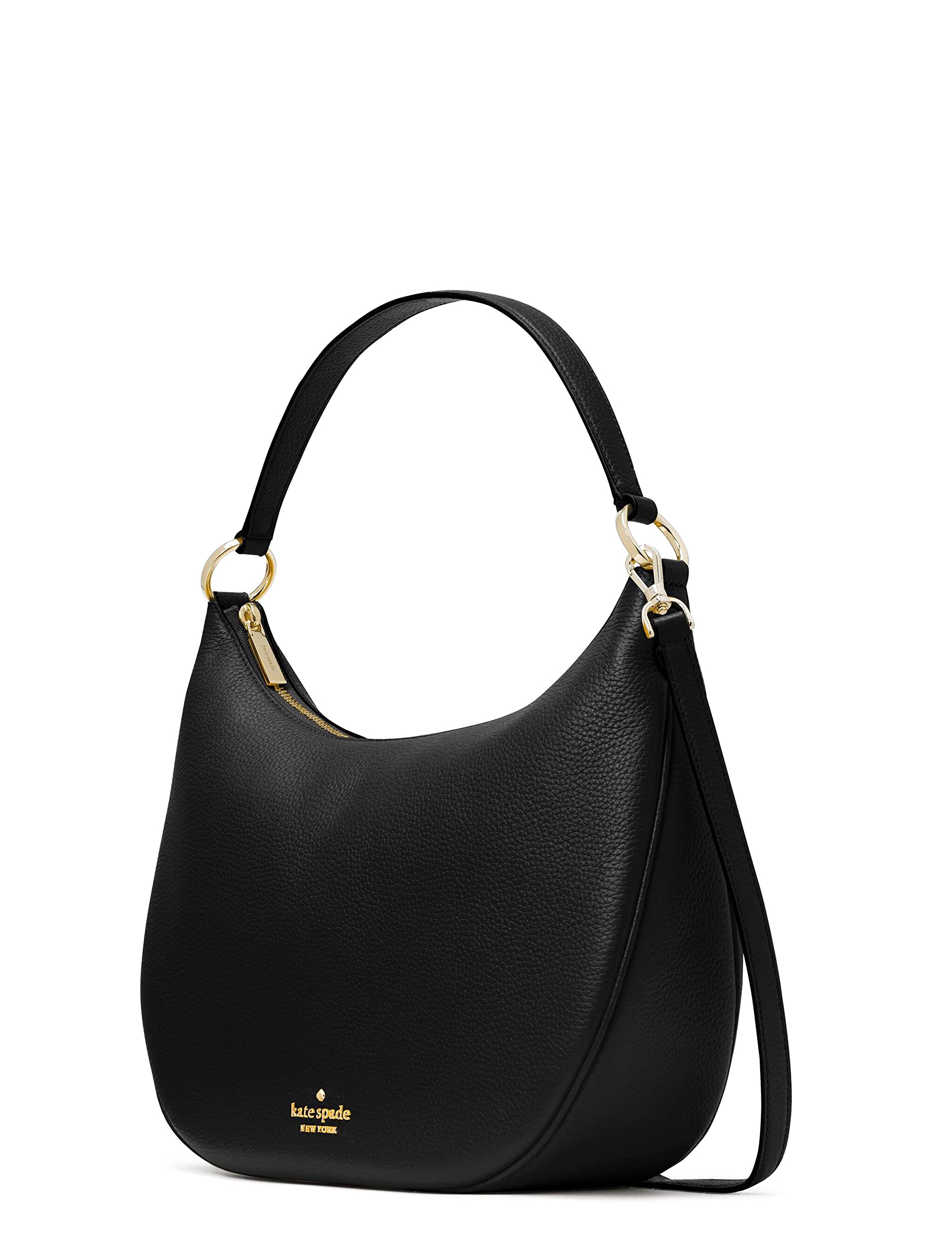 Kate Spade Weston Leather Shoulder Crossbody Bag Purse Handbag (Black)