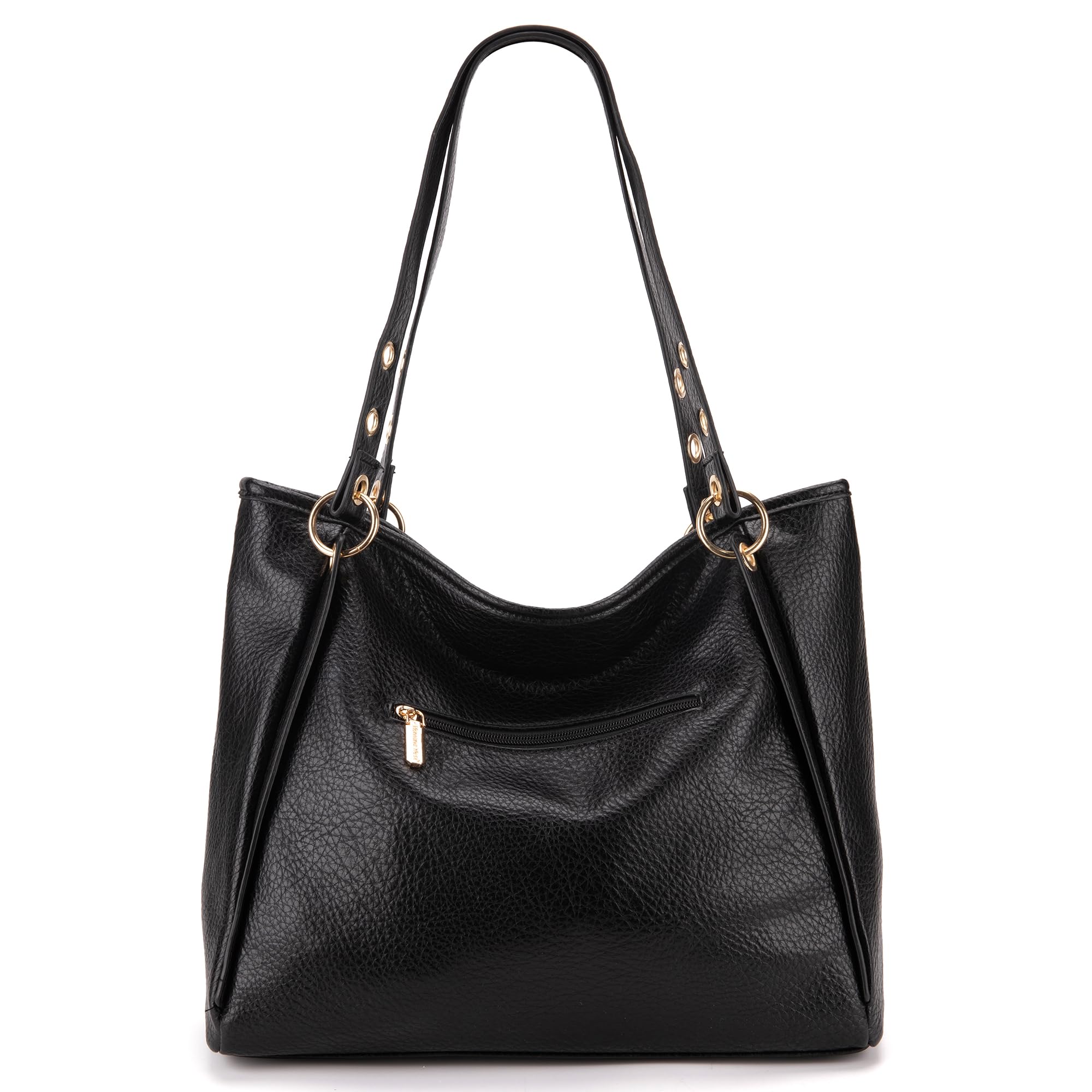 Montana West Large Tote Bag for Women Purses and Handbags Shoulder Bag with Removable Coin Pouch,MWC2-187BK