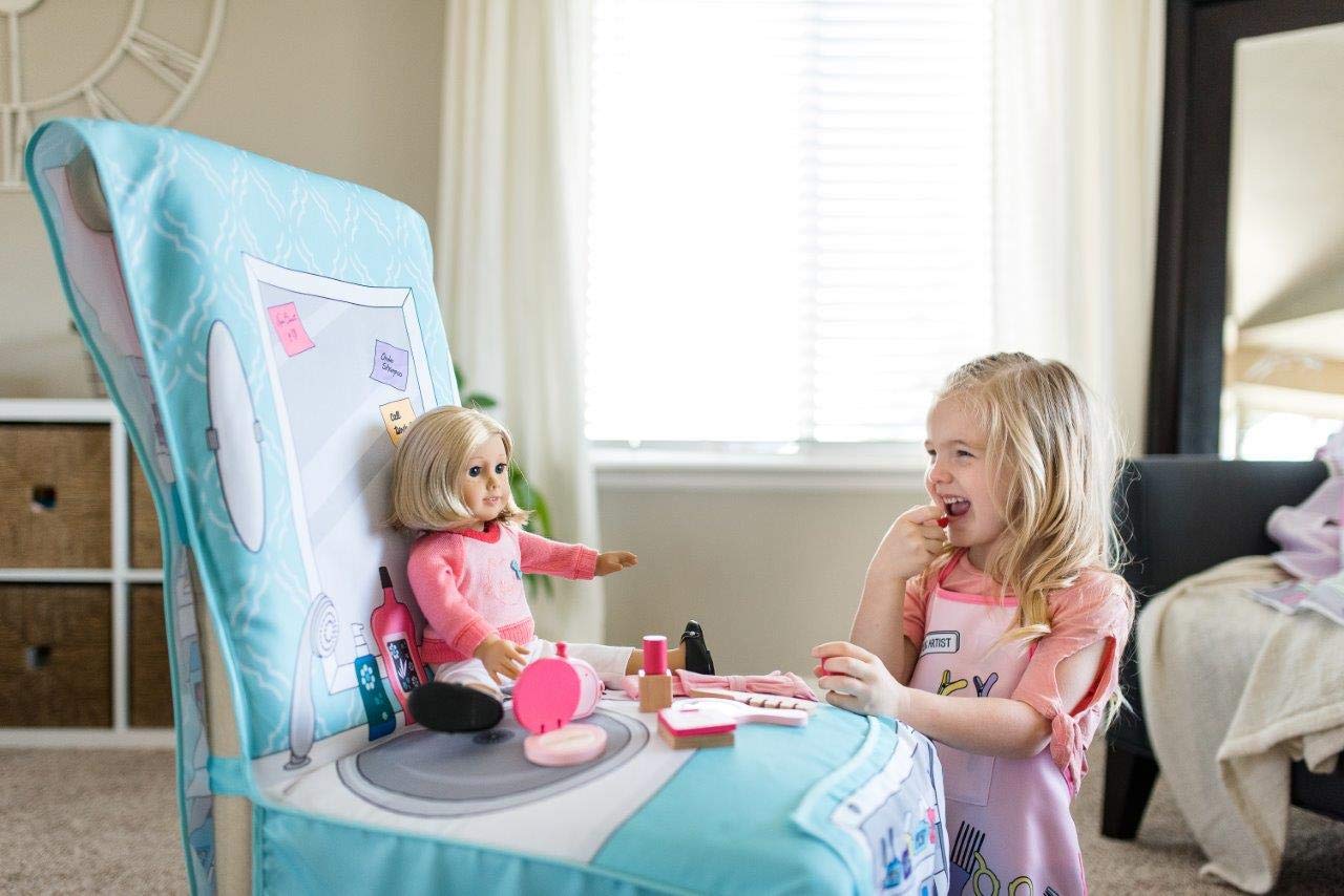Little Adventures Roleplay Apron Dress Up Sets (Beauty Salon) - Machine Washable Child Party and Pretend Play Sets
