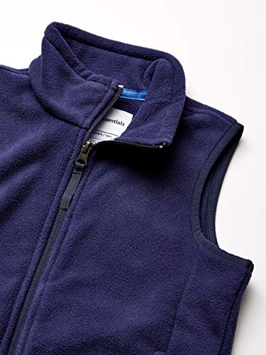Amazon Essentials Boys' Polar Fleece Vest, Navy, Small