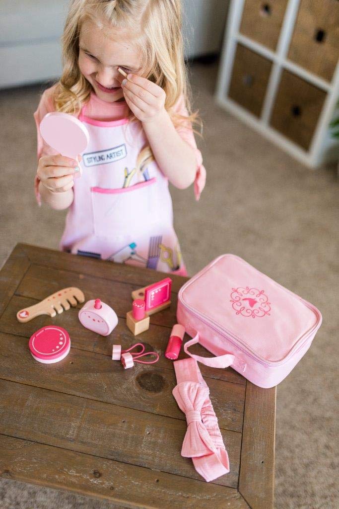 Little Adventures Roleplay Apron Dress Up Sets (Beauty Salon) - Machine Washable Child Party and Pretend Play Sets