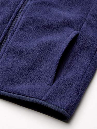 Amazon Essentials Boys' Polar Fleece Vest, Navy, Small