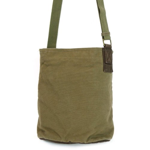 Chala Canvas Crossbody Messenger handBags with Keyfob/Coin Purse - (Green Paw) (Olive -Teal Paw)