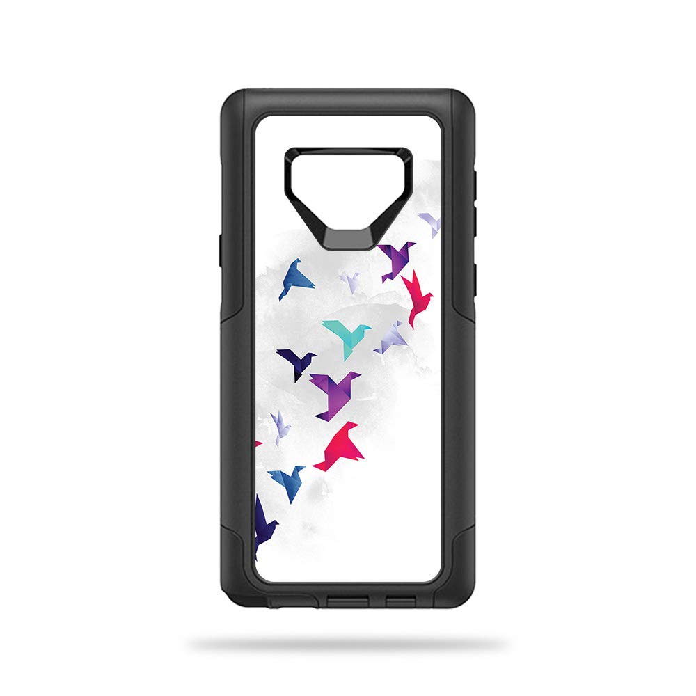 MightySkins Skin Compatible with OtterBox Commuter Galaxy Note 9 - Paper Birds | Protective, Durable, and Unique Vinyl Decal wrap Cover | Easy to Apply, Remove, and Change Styles | Made in The USA