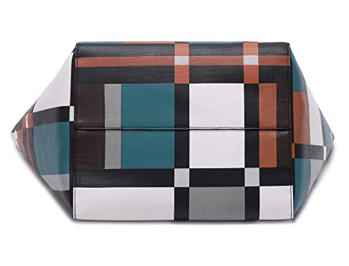 sqlp Large Work Tote Bag for Women Designer Purses and Handbags Big Bucket bags Ladies Travel Crossbody Purse blue check