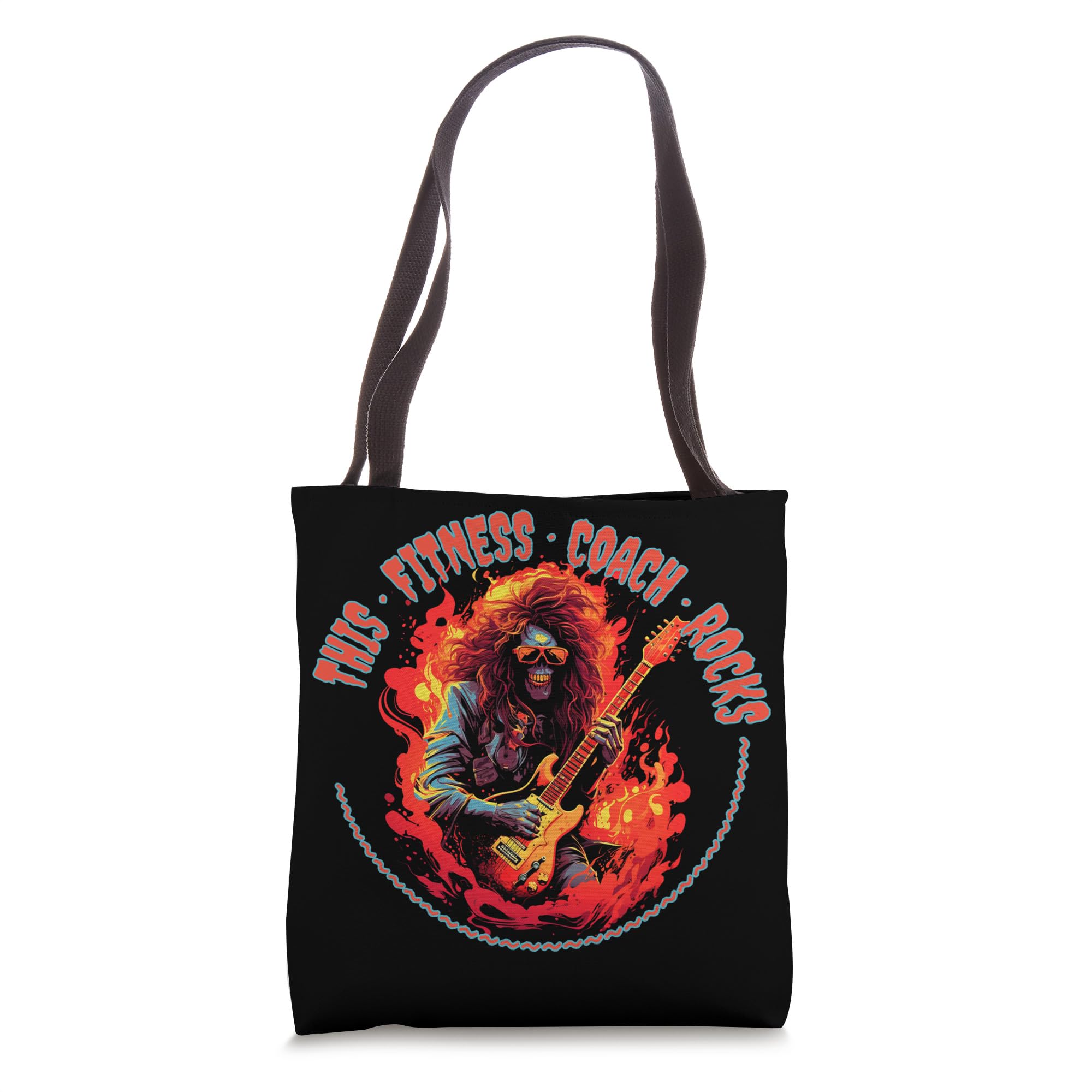 This Fitness Coach Rocks Funny Musician Tote Bag