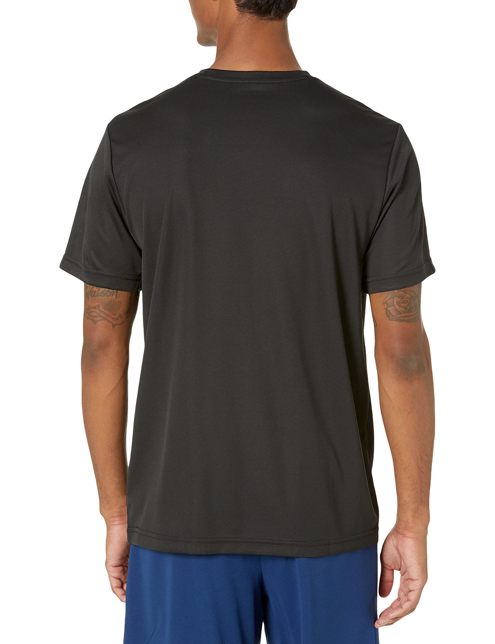 Amazon Essentials T-Shirts For Men, Active Performance Tech, Available in Big & Tall, Pack of 2, Black, X-Large