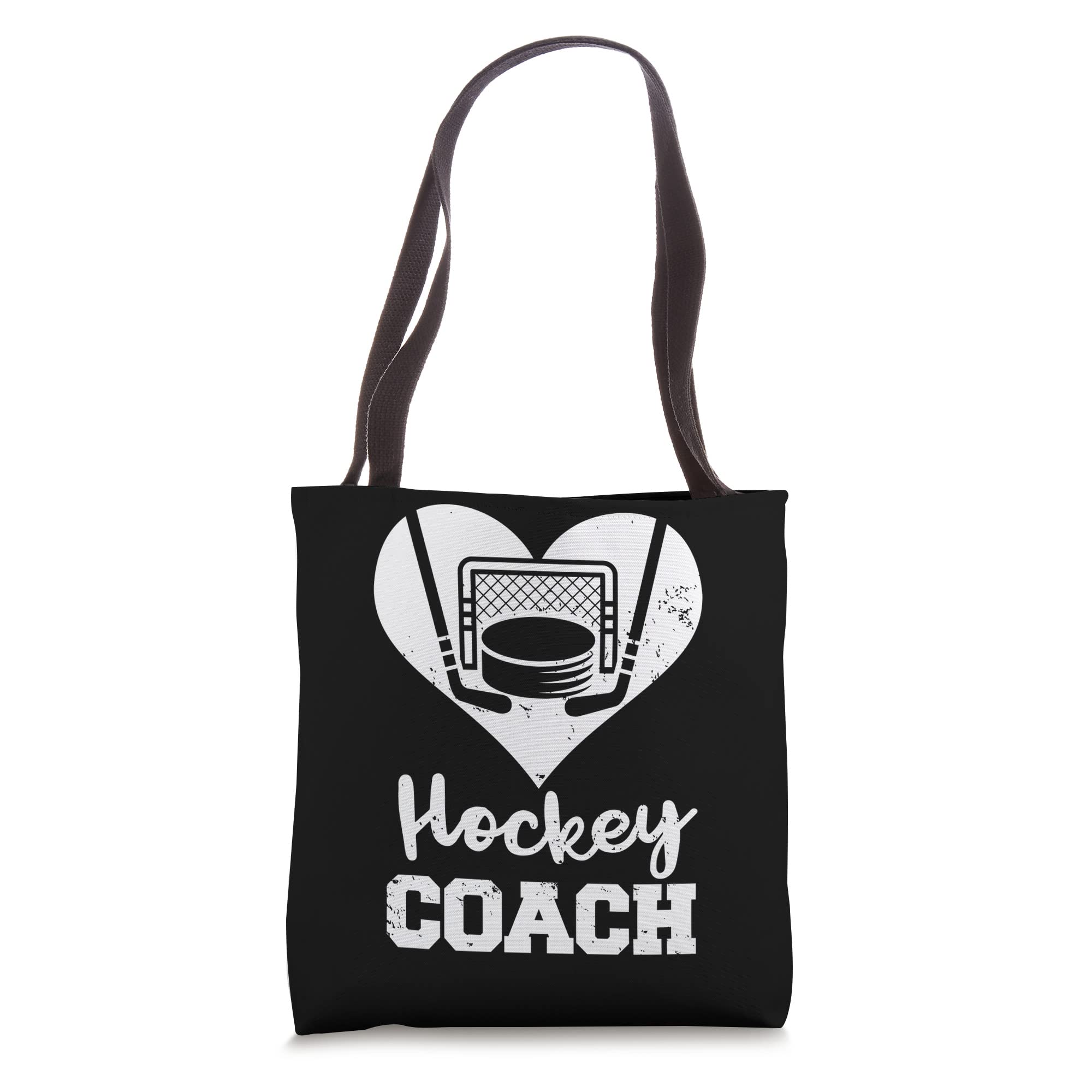 Hockey Coach Heart Funny Hockey Player Tote Bag