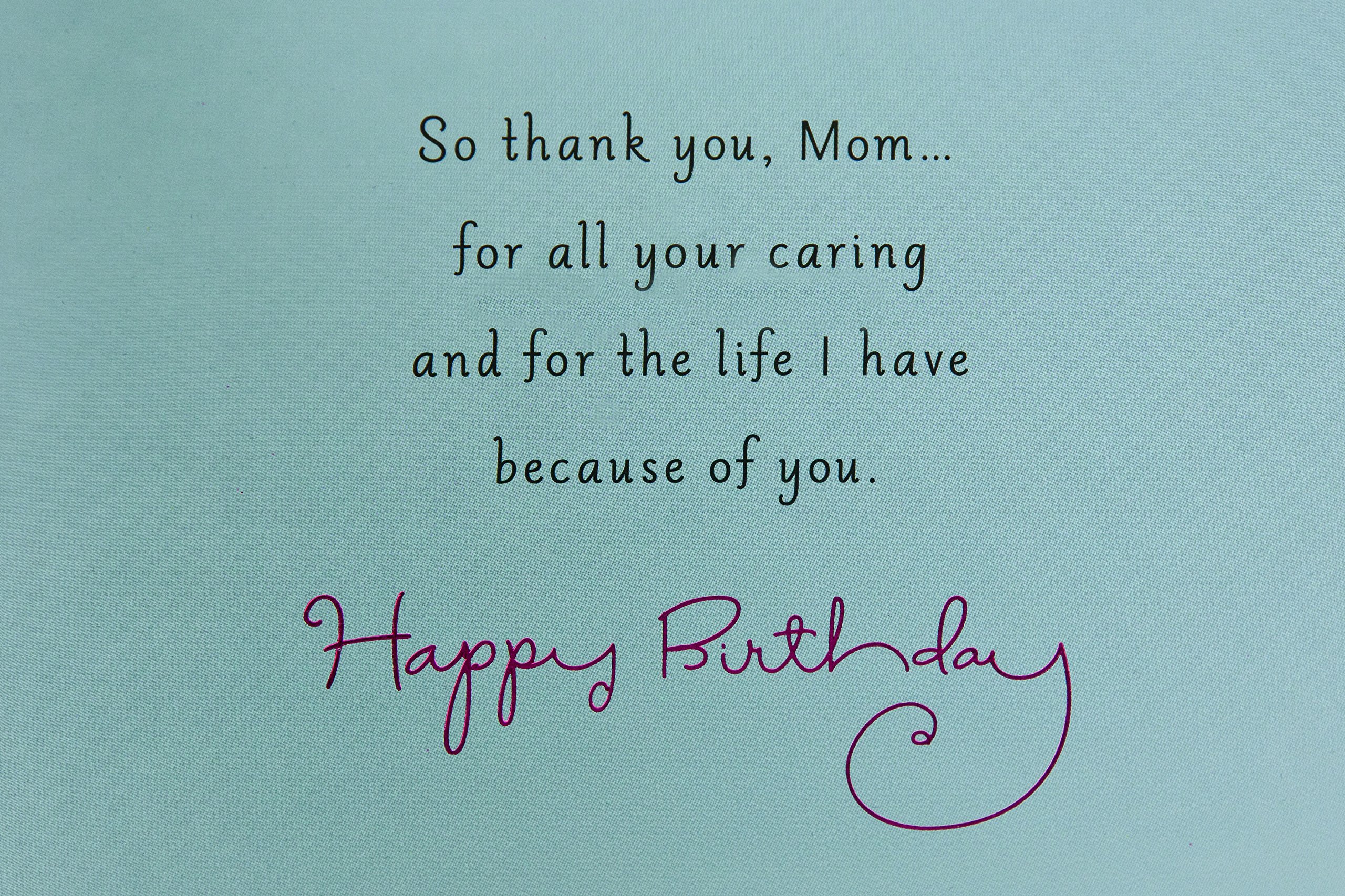 Hallmark Birthday Card for Mom (Thank You, Mom)