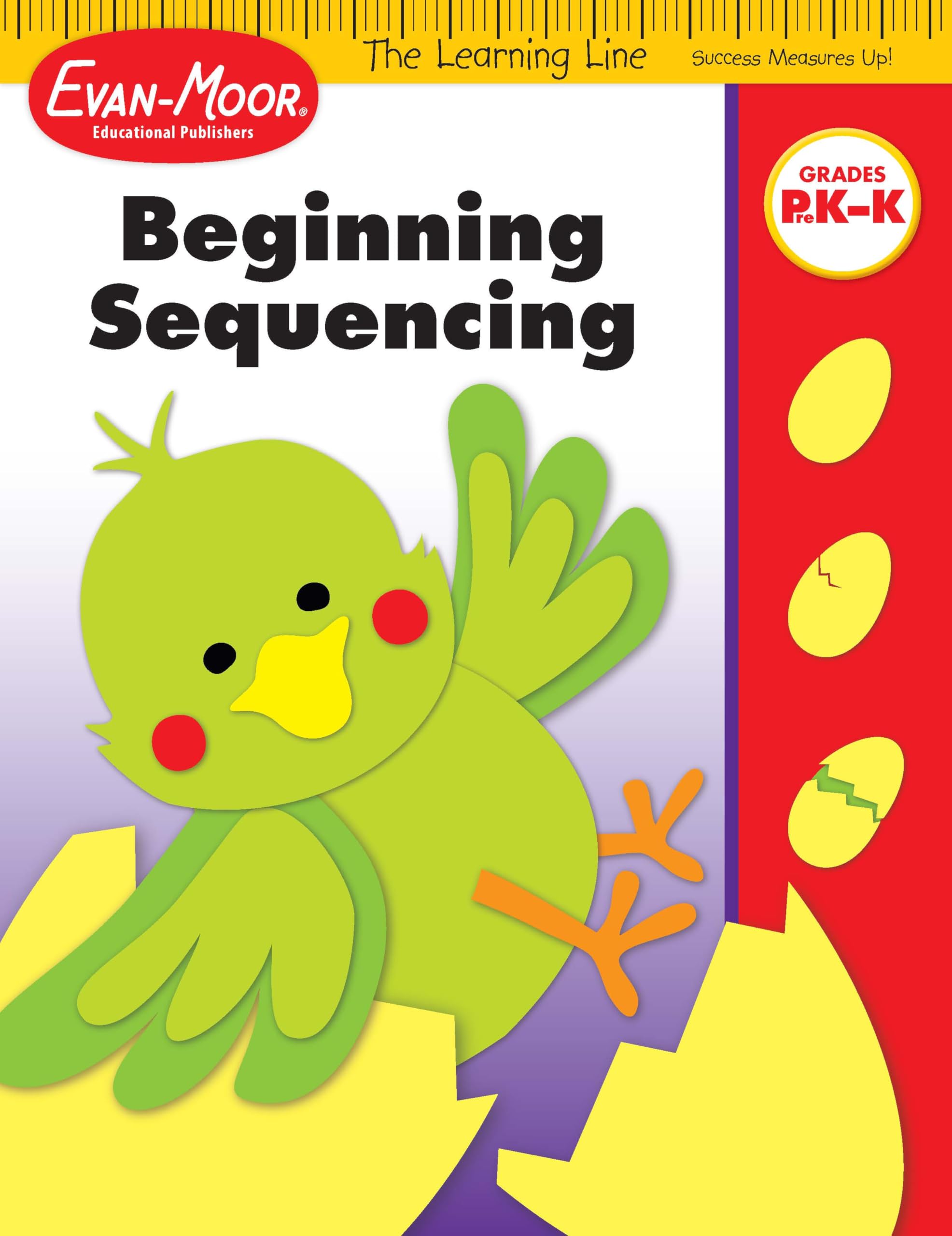 Learning Line: Beginning Sequencing, Prek - Kindergarten Workbook