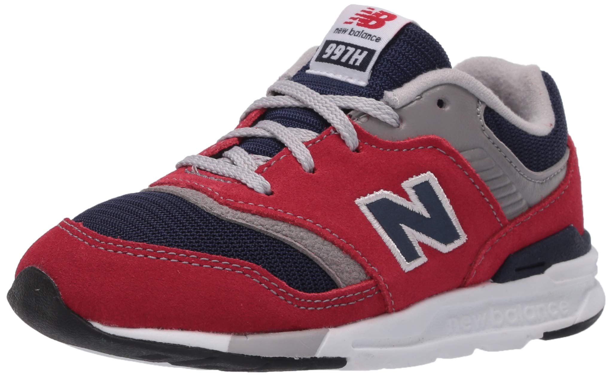 New Balance Kid's 997h V1 Lace-up Sneaker, Team Red/Pigment, 2 Wide Infant