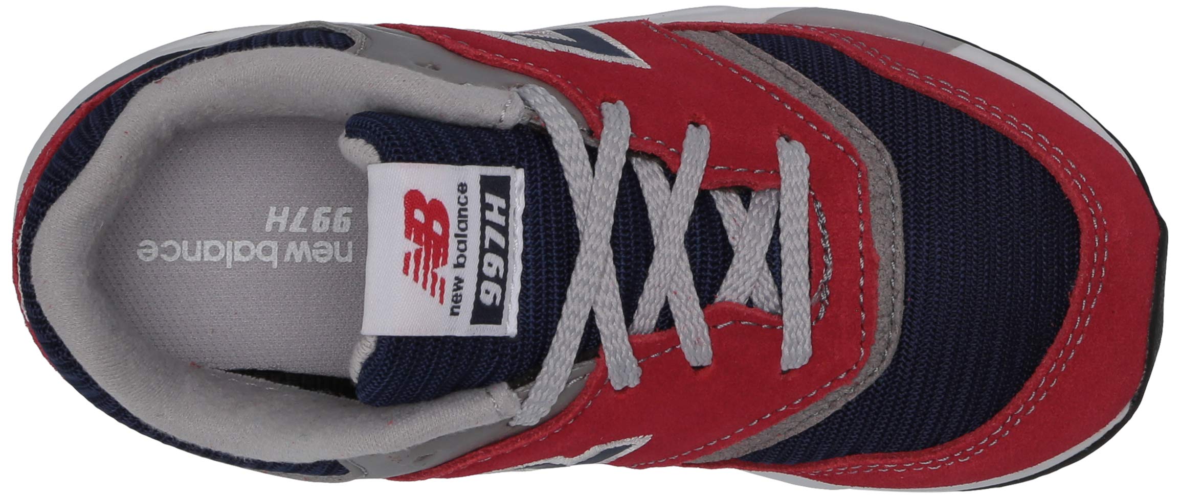 New Balance Kid's 997h V1 Lace-up Sneaker, Team Red/Pigment, 2 Wide Infant