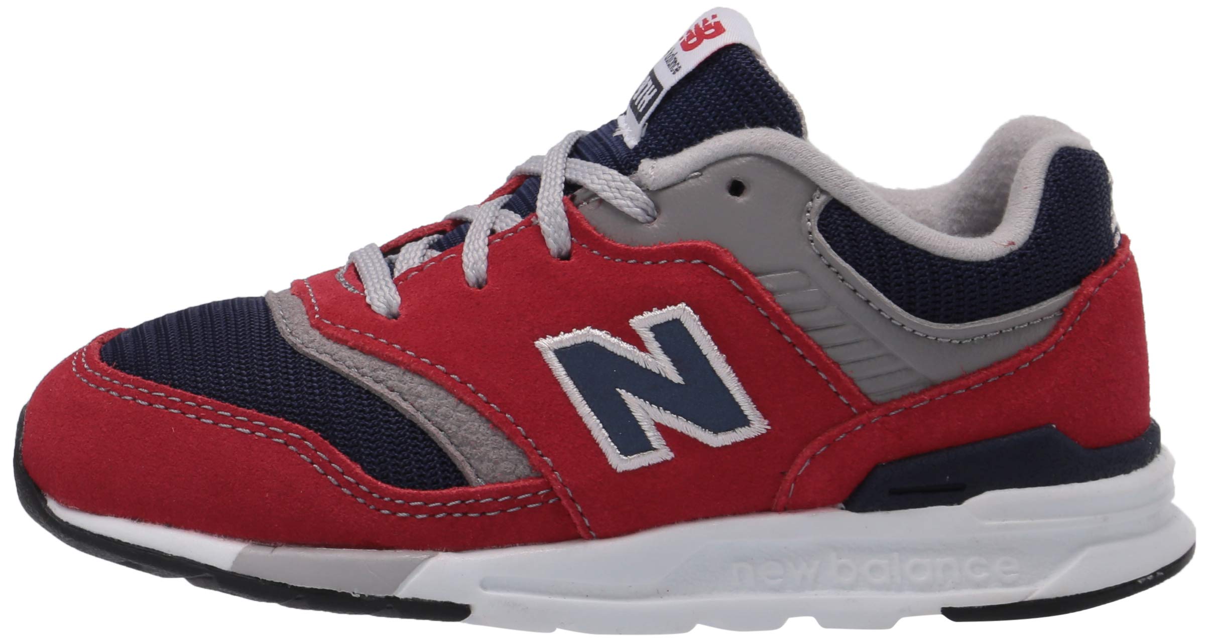 New Balance Kid's 997h V1 Lace-up Sneaker, Team Red/Pigment, 2 Wide Infant