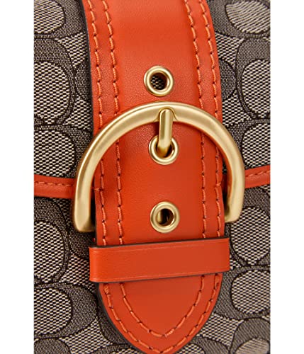 Coach Signature Jacquard Soho Bag Sun Orange One Size